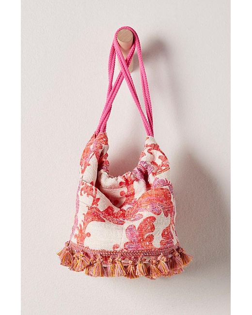 Anna Sui Tassel Crossbody Bag in Pink | Lyst