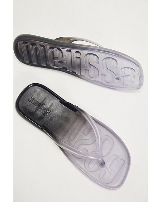 Melissa Beachwear Flip Flops in Natural | Lyst UK