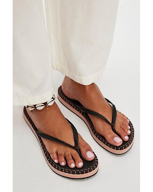 Havaianas Slim Flatform Loop Flip Flops in Brown | Lyst UK