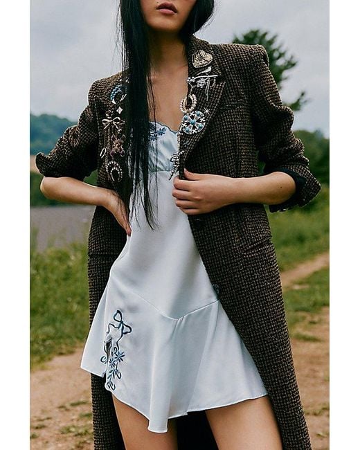 Free People Hailey Tweed Duster Jacket | Lyst