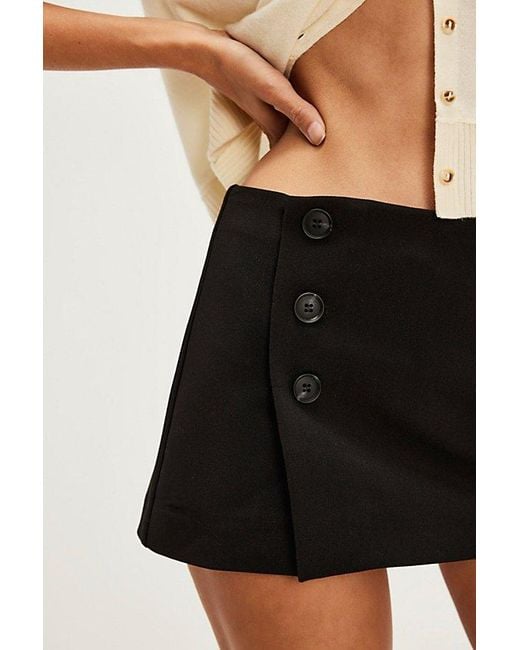 Free People Kennedy Solid Skort in White | Lyst