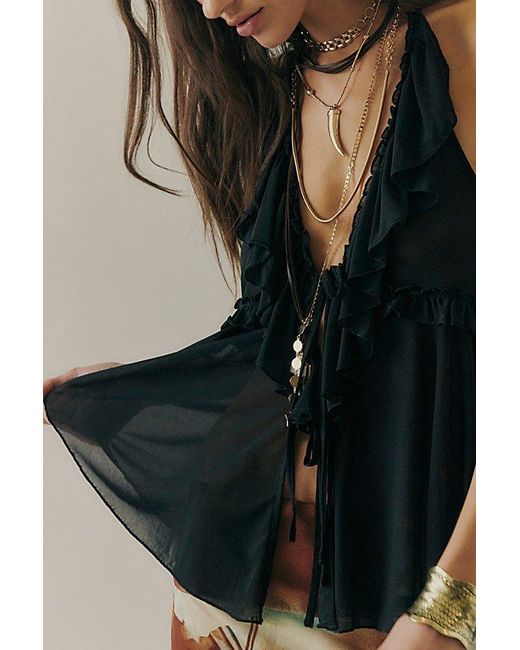 Free People Fearless Solid Tank Top in Black | Lyst