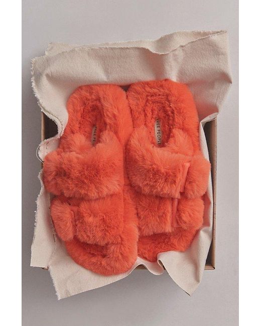 Free People Movie Night Slippers in Red | Lyst