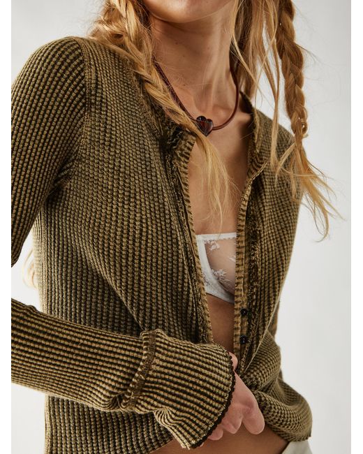 Free People Fp One Colt Thermal In Army Green Green Lyst