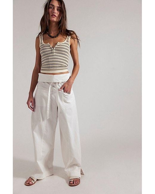 Free People Fisherman Drawcord Pull-On Trousers | Lyst