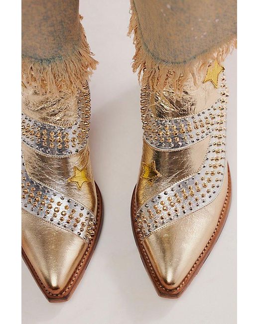 Jo Ghost Reputation Studded Boots in Metallic | Lyst