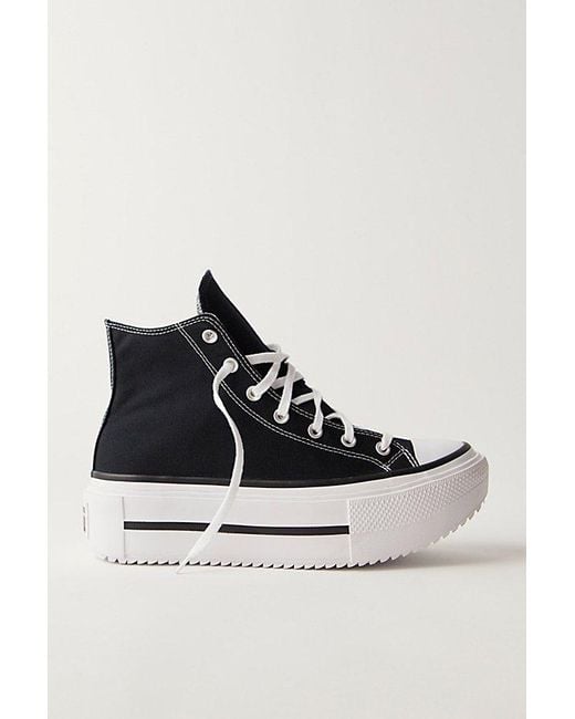 Converse Chuck All Star Lift Double Stack Sneakers in Black | Lyst