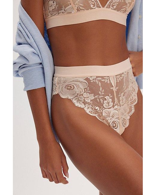 Kilo Brava The Lace High Leg Bikini Undies By in Brown | Lyst