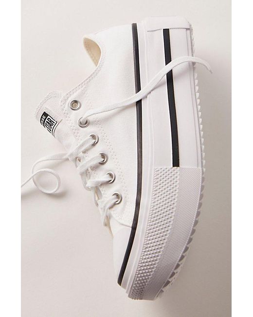 Converse Chuck Taylor All Star Lift Double Stack Sneakers in Natural | Lyst