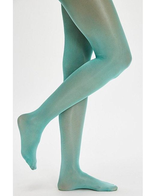 LECHERY Lechery Lustrous Silky Shiny 20 Denier Tights in Green | Lyst