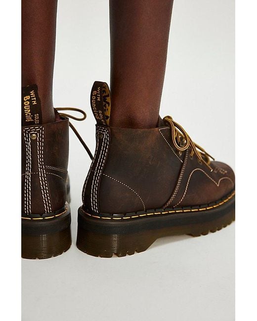 Dr. Martens Church Quad Shoe Boots in Black | Lyst