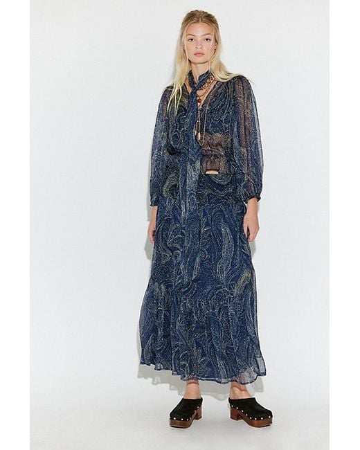 Free People On The Horizon Maxi Skirt Set in Black | Lyst UK