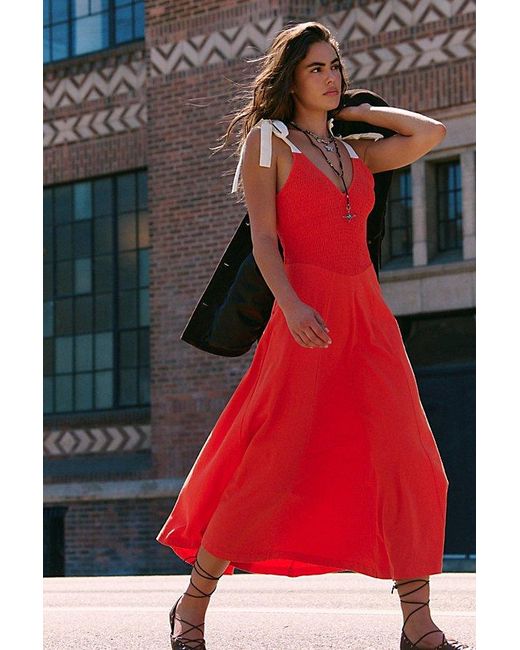 free-est Cecelia Solid Midi Dress By | Lyst UK