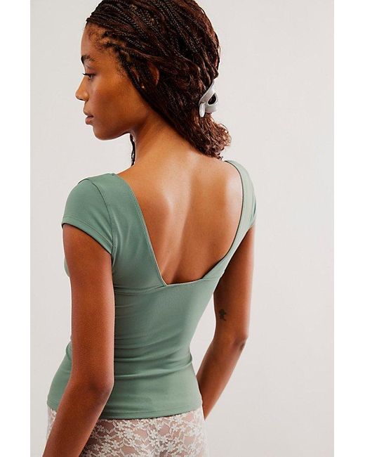 Free People Duo Corset Cami In Green Lyst