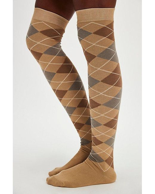 Free People Prep School Knee High Socks in Black | Lyst