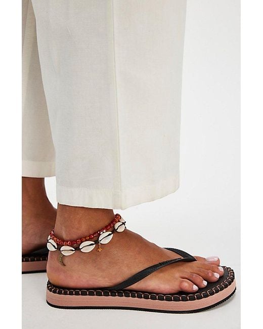 Havaianas Slim Flatform Loop Flip Flops in Brown | Lyst UK