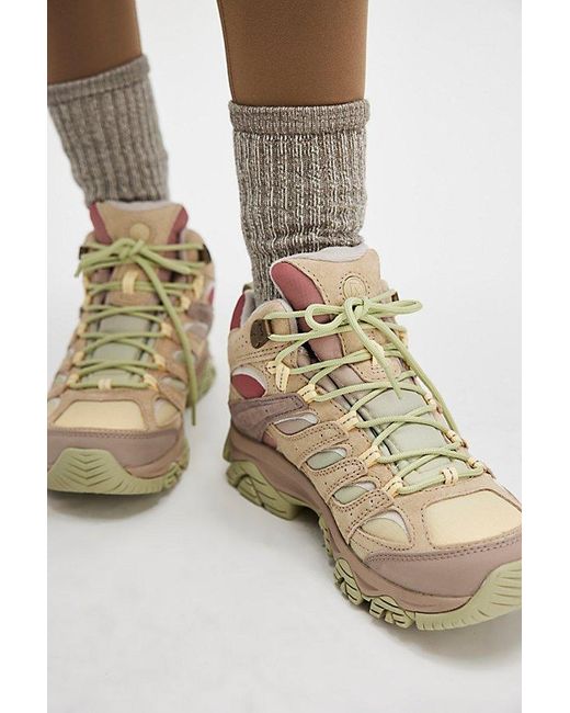 Merrell Moab 3 Mid Waterproof Boots in Green | Lyst