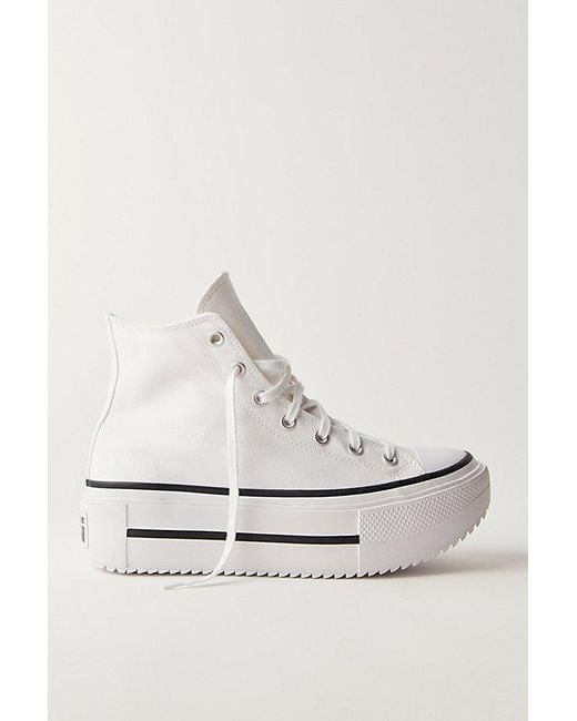 Converse Chuck All Star Lift Double Stack Sneakers in White | Lyst