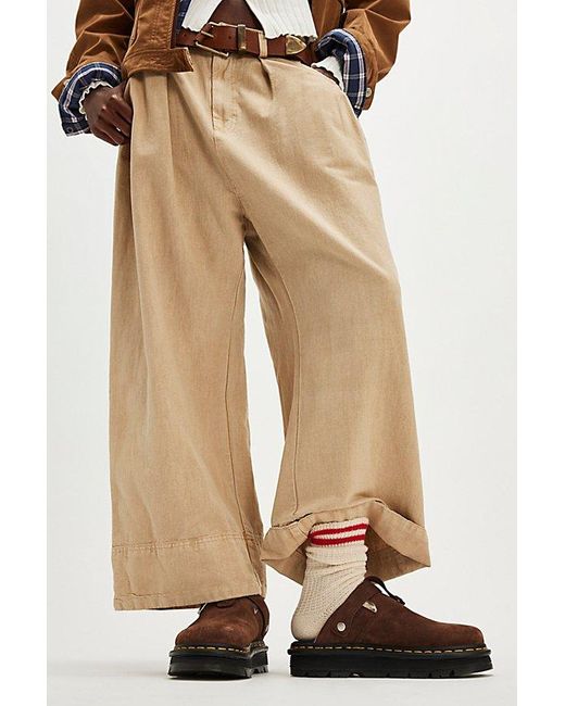 Dr. Martens Zebzag Platform Sherpa Mules in Natural | Lyst