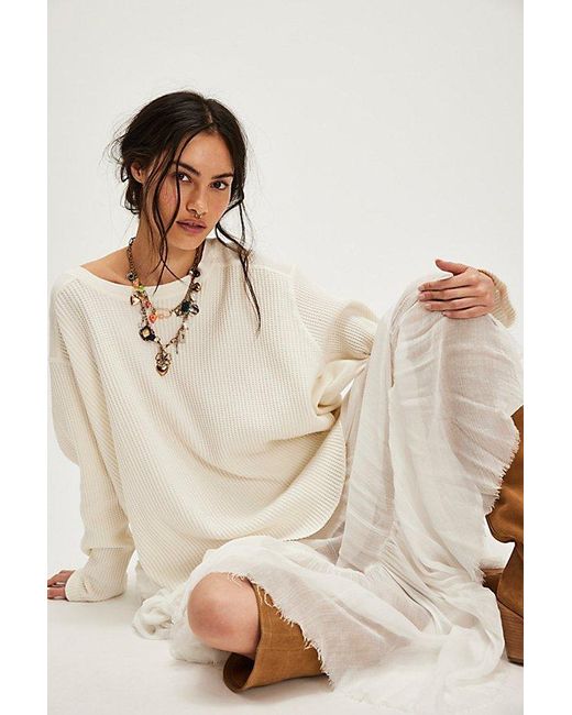 Free People Fp One Blake Thermal in Natural | Lyst