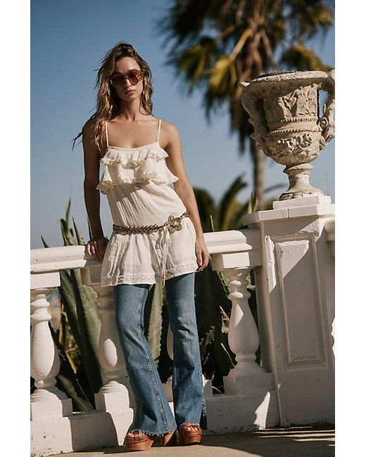 Free People Sweet Escape Chain Belt in Natural | Lyst