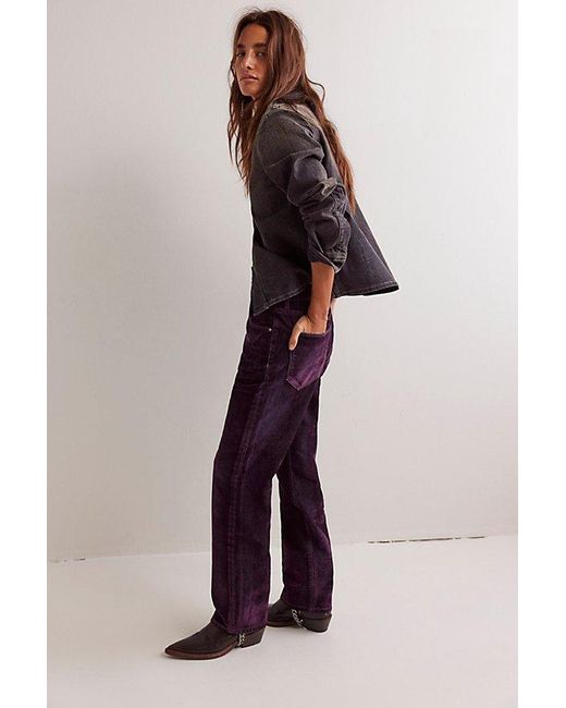 Free People First Class Relaxed Flock Jeans | Lyst