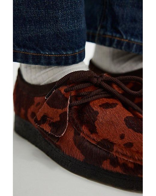Clarks Cow Print Wallabees in Blue | Lyst