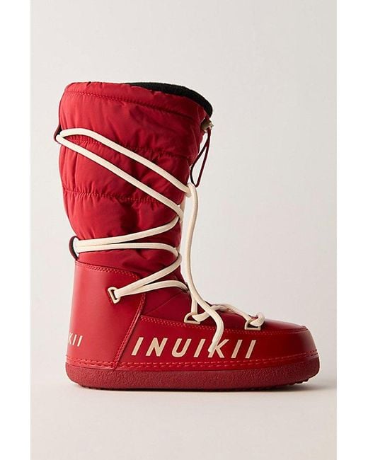 Inuikii Mountain High Snow Boots By in Red | Lyst