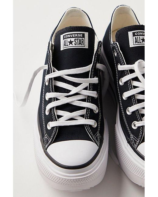 Converse Chuck Taylor All Star Lift Double Stack Sneakers in Black | Lyst