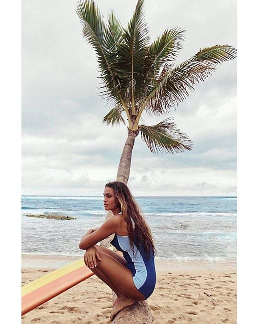 Rhythm Wave Break Henley One-Piece Surf Suit in Blue | Lyst UK