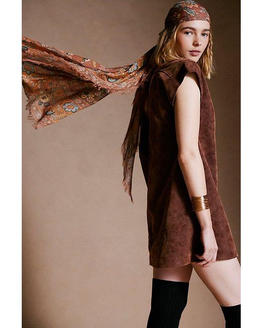 Spell Mojave Lily Travel Scarf in Brown | Lyst UK