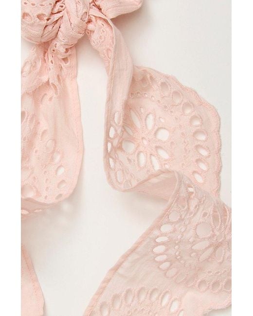 Free People High Sky Pony Scarf in Pink | Lyst UK