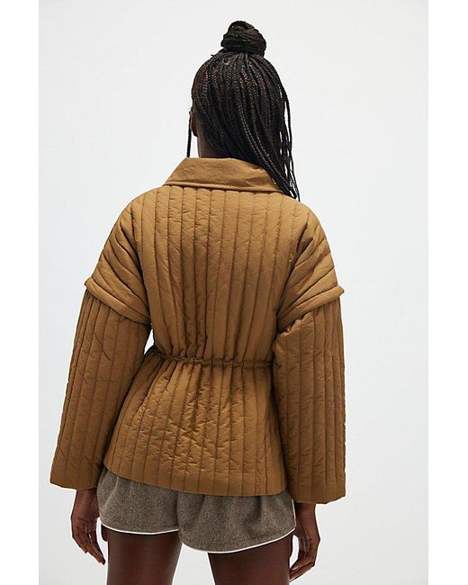 TACH Tach Esme Puffer Jacket in Natural | Lyst