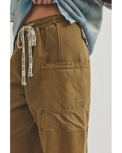 Free People Jet Set Knit Pull-on Pants in Brown | Lyst