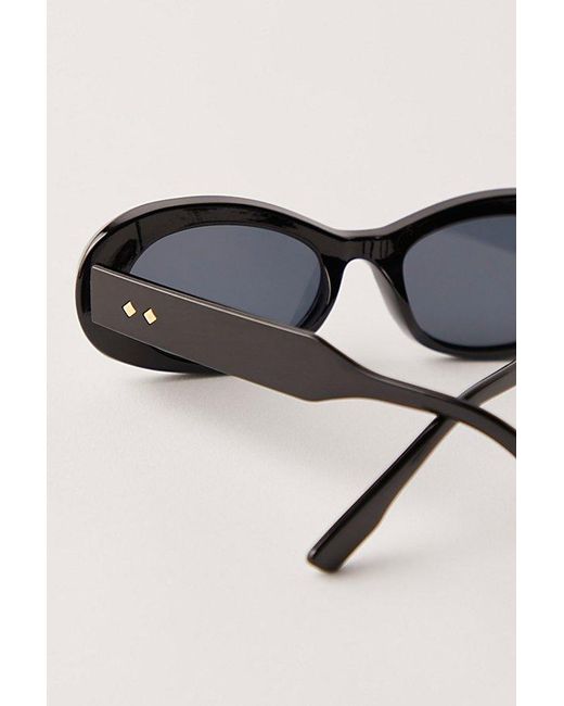 Free People Sola Round Sunglasses in Grey | Lyst UK