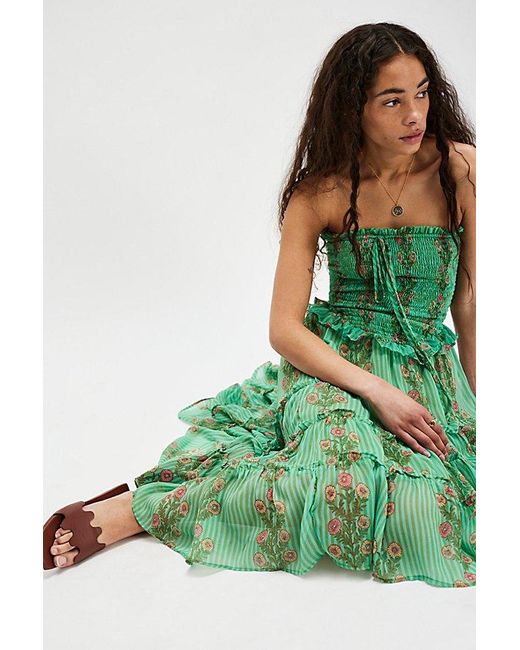 Free People Alejandra Midi Dress in Green | Lyst