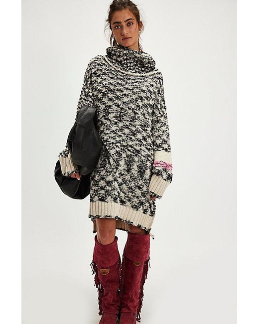 Free People Winter Storm Tunic in Gray | Lyst