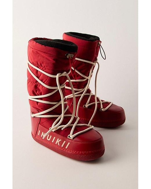 Inuikii Mountain High Snow Boots By in Red | Lyst
