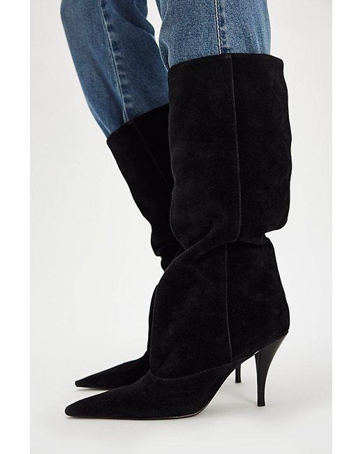 SCHUTZ SHOES Rudy Slouch Boots in Blue | Lyst UK