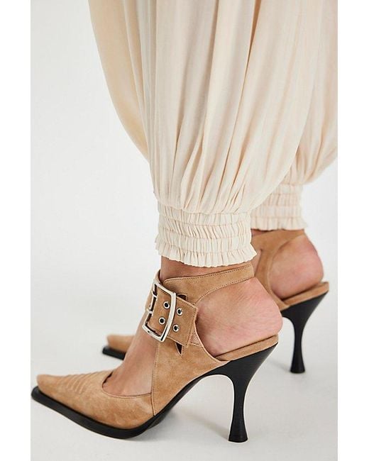 Jeffrey Campbell Presley Pointed Heels By in Natural | Lyst
