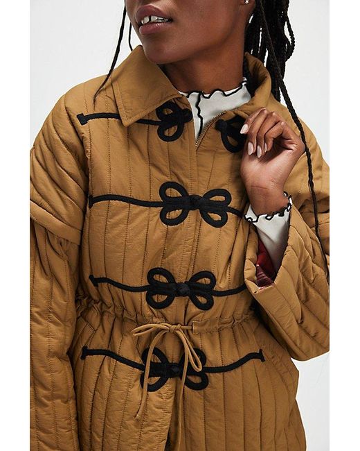 TACH Tach Esme Puffer Jacket in Natural | Lyst