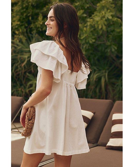 Free People Meredith Mini Dress in Green | Lyst