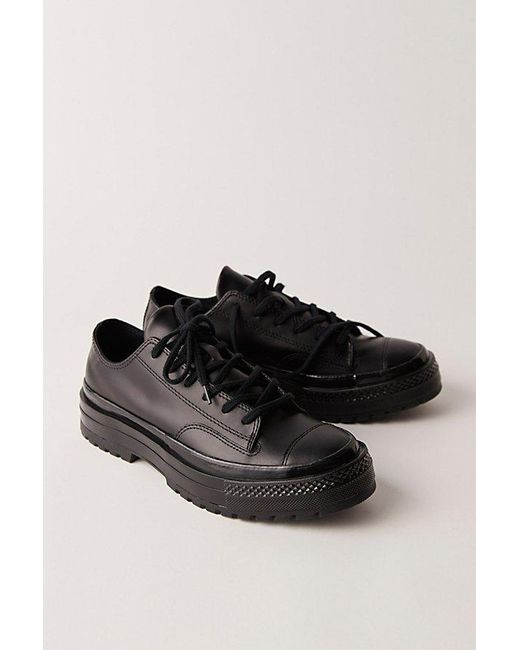 Converse Chuck 70 Formal Leather Sneakers in Black | Lyst