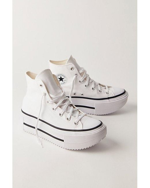 Converse Chuck All Star Lift Double Stack Sneakers in White | Lyst