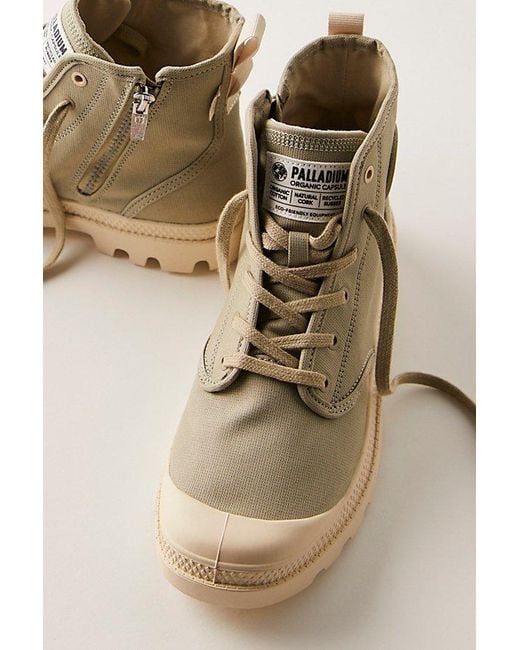 Palladium Pampa Hi Zip Organic Boots in Natural | Lyst