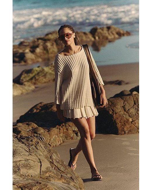 Free People Kenzie Sweater Set in Natural | Lyst