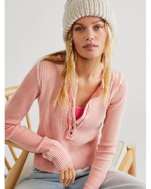 Free People Fp One Colt Thermal In Blush Pink Lyst