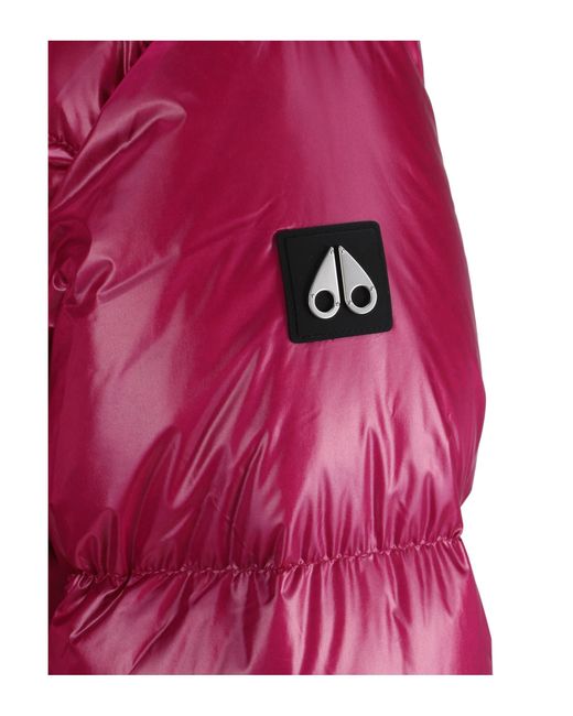 Moose Knuckles Down Jacket in Red | Lyst