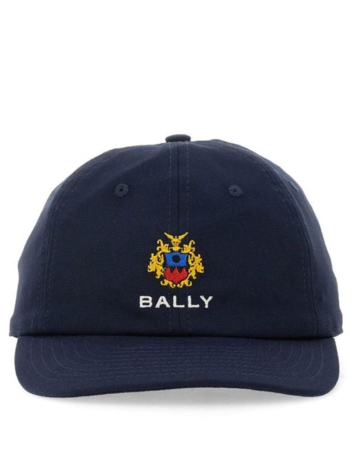 Bally Crest Logo Cap in Blue for Men | Lyst
