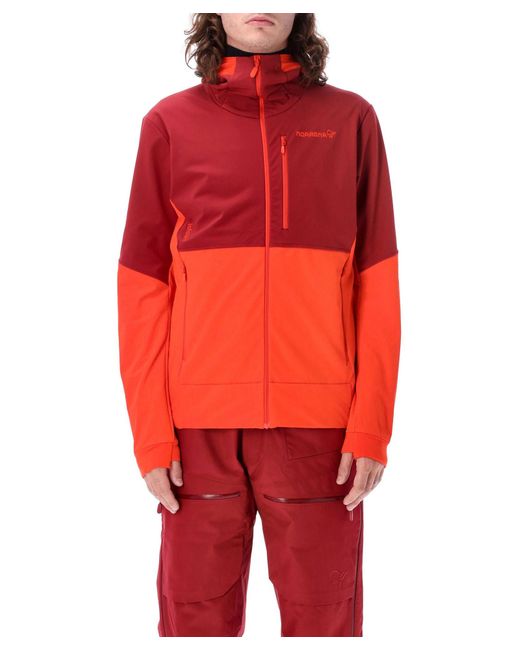 Norrøna Lofoten Hiloflex200 Ski Jacket in Red for Men | Lyst